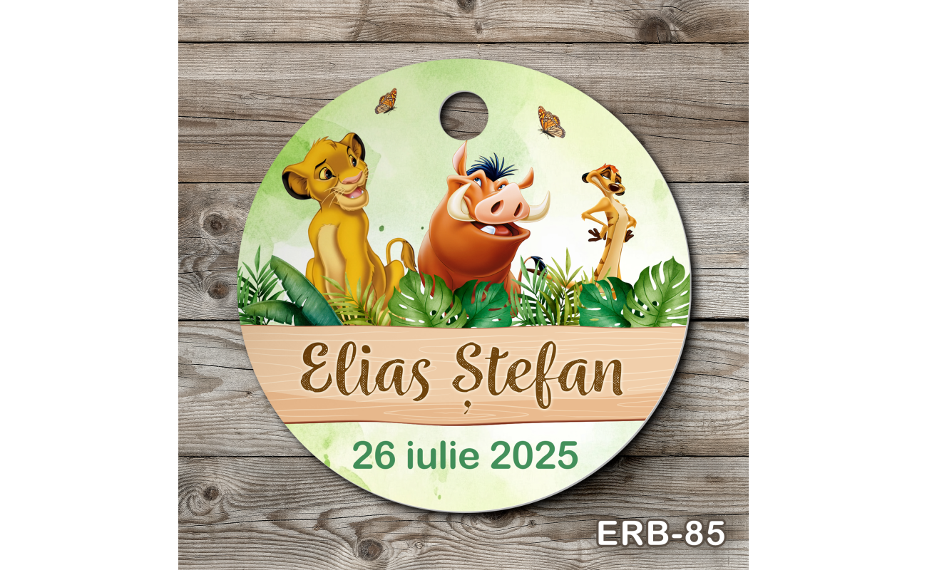 Etichete marturii botez rotunde - Simba - The Lion King - ERB-85 ...